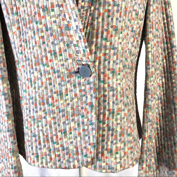 Kate Hill | Jackets & Coats | Kate Hill Multicolored Silk Quilted ...